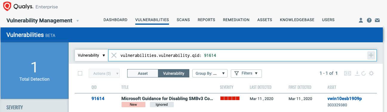 Microsoft Windows SMBv3 Remote Code Execution Vulnerability (CVE-2020-0796) | Qualys Security Blog