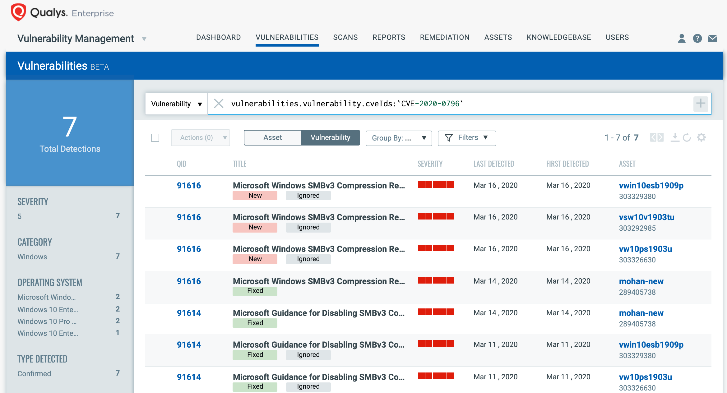 Automatically Discover, Prioritize and Remediate Microsoft SMBv3 RCE ... Automatically Discover, Prioritize and Remediate Microsoft SMBv3 RCE ...